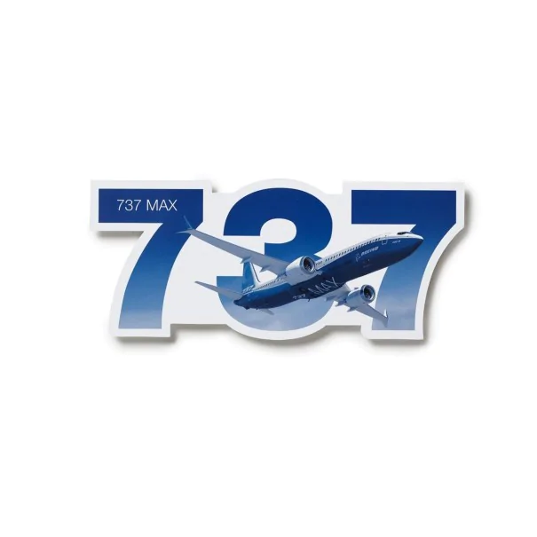 Boeing 737 MAX die-cut sticker