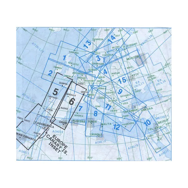 Jeppesen IFR Enroute High Level Chart - Spain