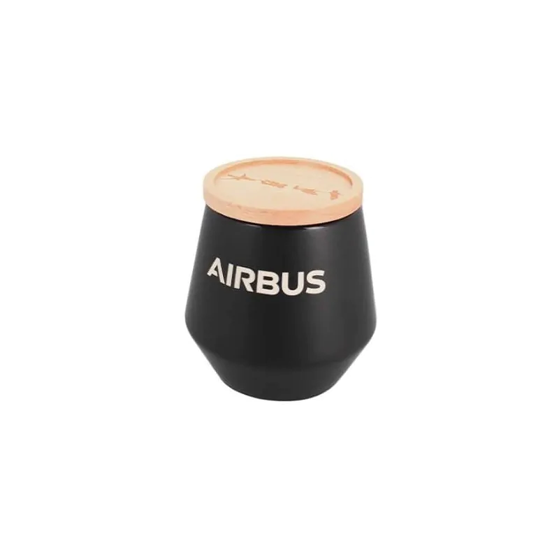 Sustainable Airbus black mug